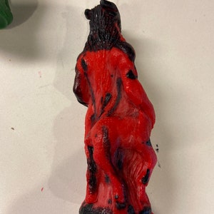 Witches God Candle Red With Black - Etsy