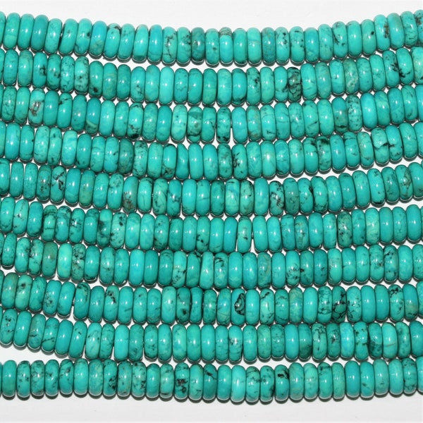 Rondelle Turquoise - Etsy