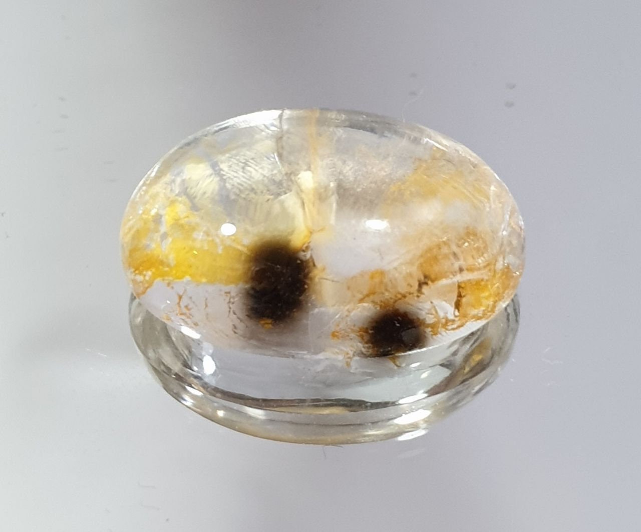 Super Rare Inclusion Quartz Oval Cabochon Made by Mother - Etsy UK