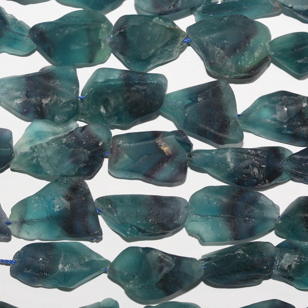 16" St Fluorite Unpolish Nugget Beads 20-25mm.approx.-strand 40cm. - Etsy