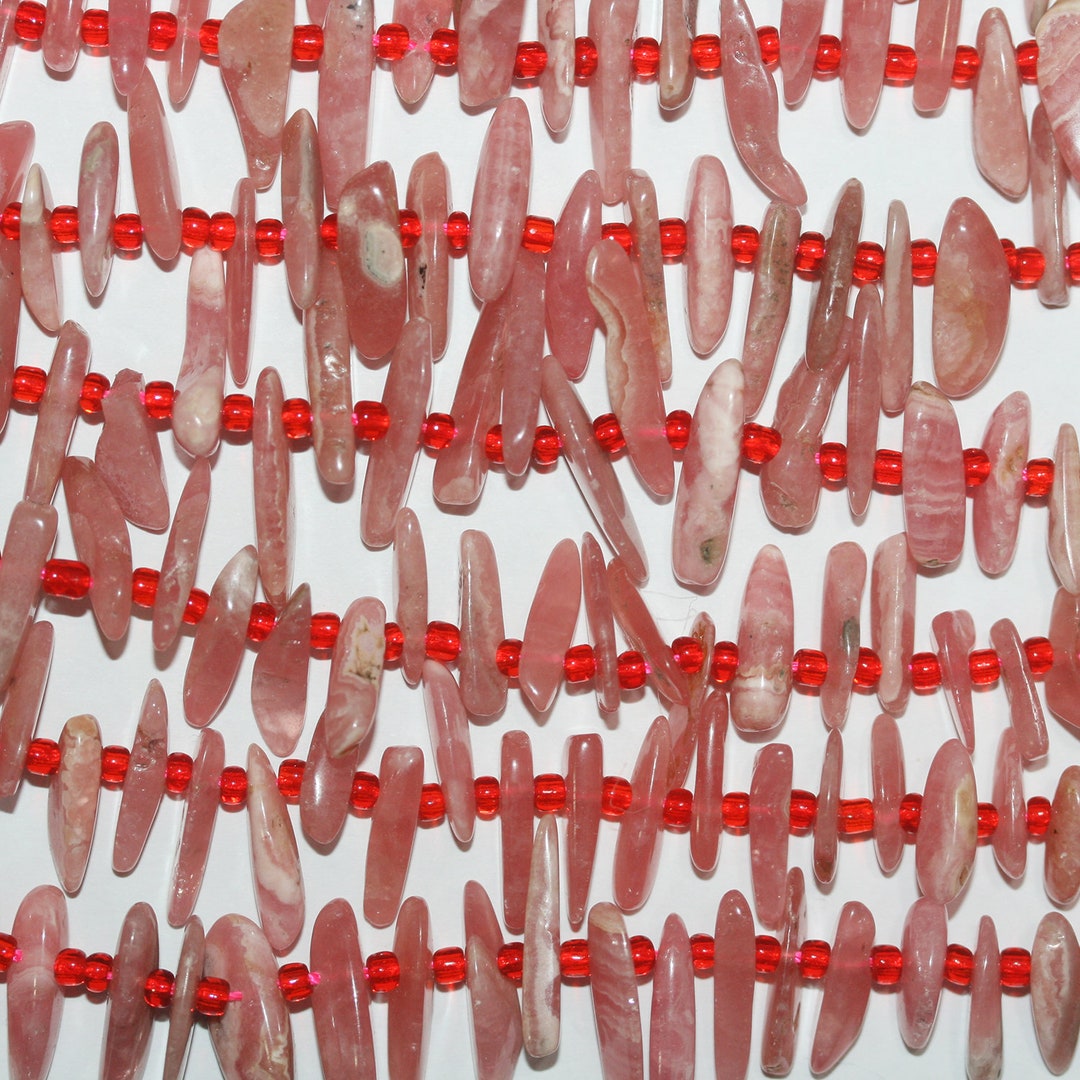 16" St Rhodochrosite Smooth Irregular Sticks 10-20mm.-approx.-strand ...