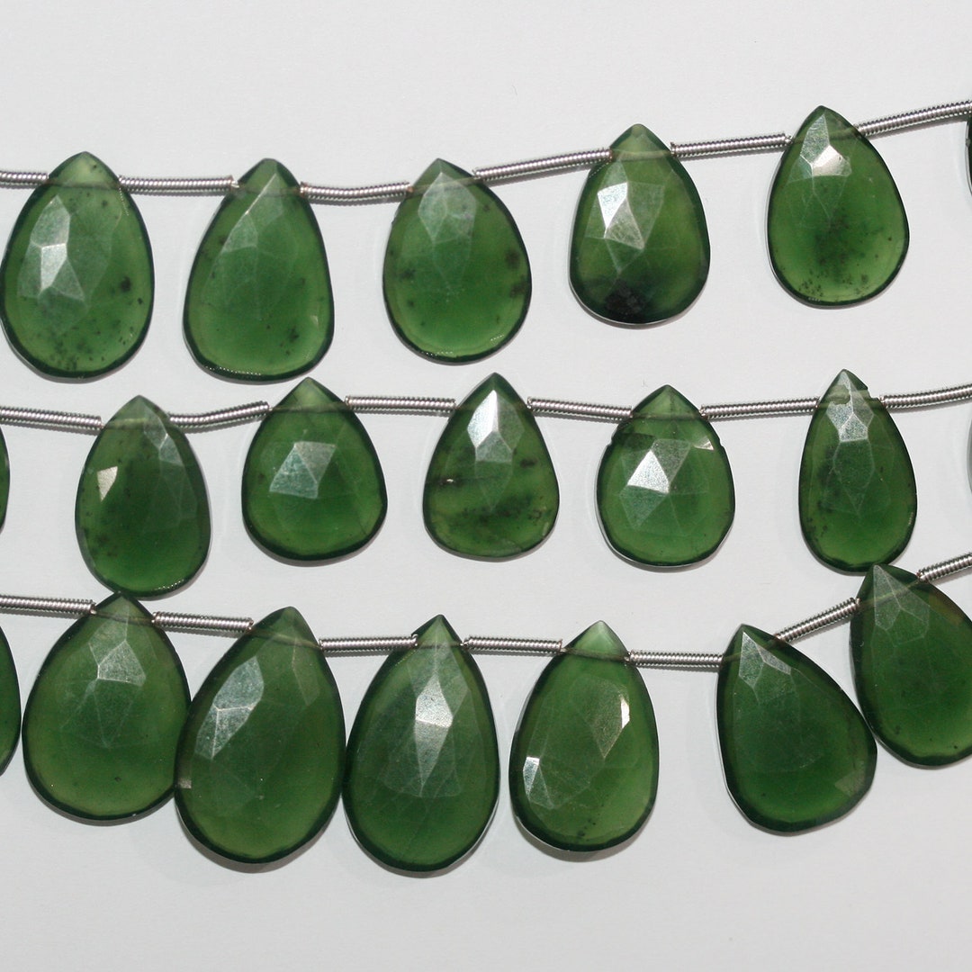 8" St Serpentine Graduated Faceted Drop Beads 20x13-24x15mm.approx ...