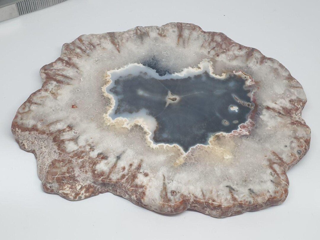 Unique Natural Agate Smooth Slice 120-100mm Approx-healing Power-unique ...