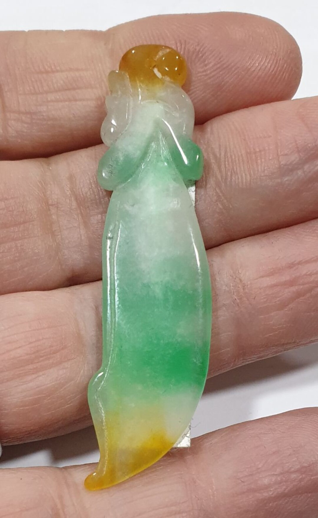 Multicolor Jade Sword Pendant 55x12mm.approx DIY Jewellery ...
