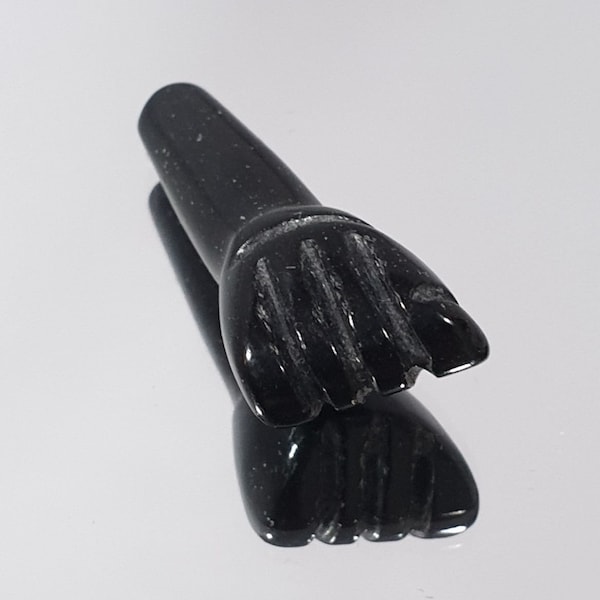 Carved Jet Pendant - Etsy