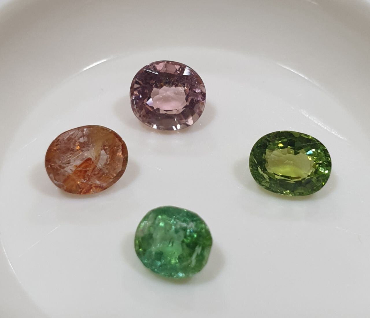 Rare Colors Tourmaline Lot 5.5x4.5mm Round Oval Gemstone Lot - Etsy UK