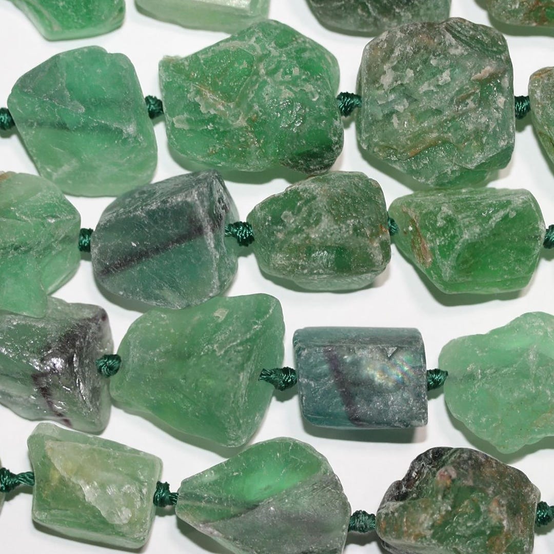14" St Fluorite Unpolish Nugget Beads 20-25mm.approx.-strand 39cm - Etsy