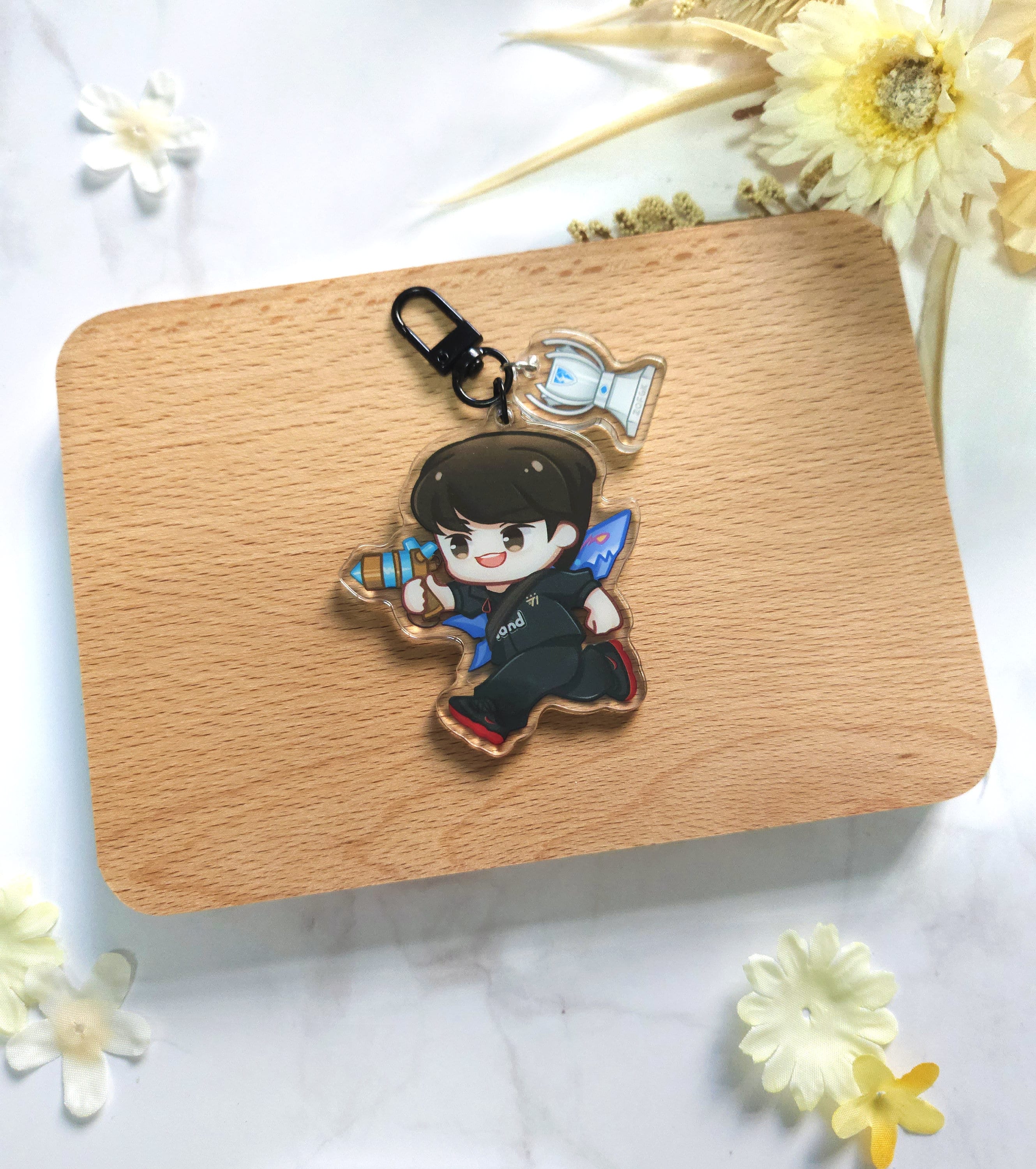 T1 Acrylic Charms World Championship Edition League of Legends Faker ...