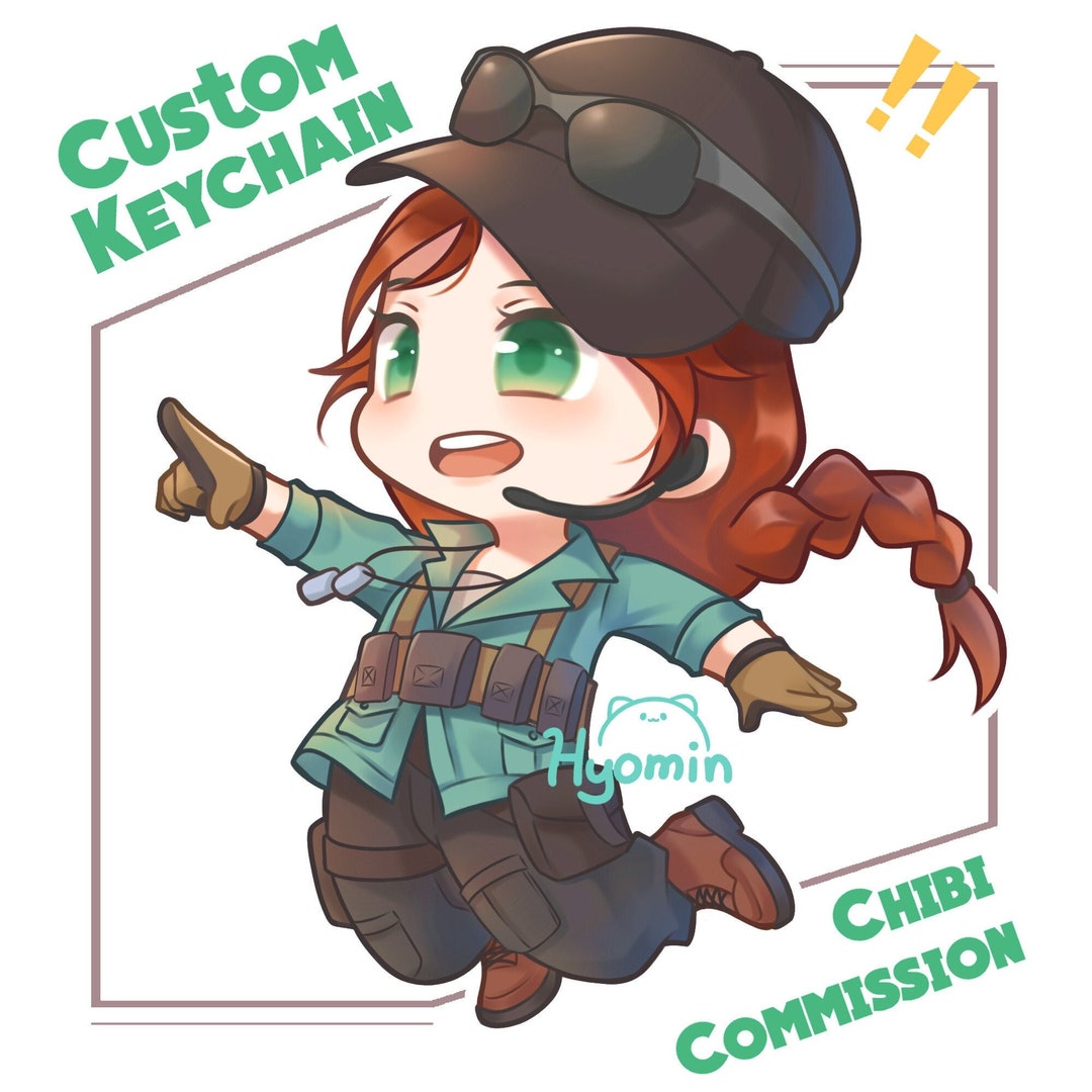 Chibi Art Commission | Custom Keychain, Character Commission, Anime ...