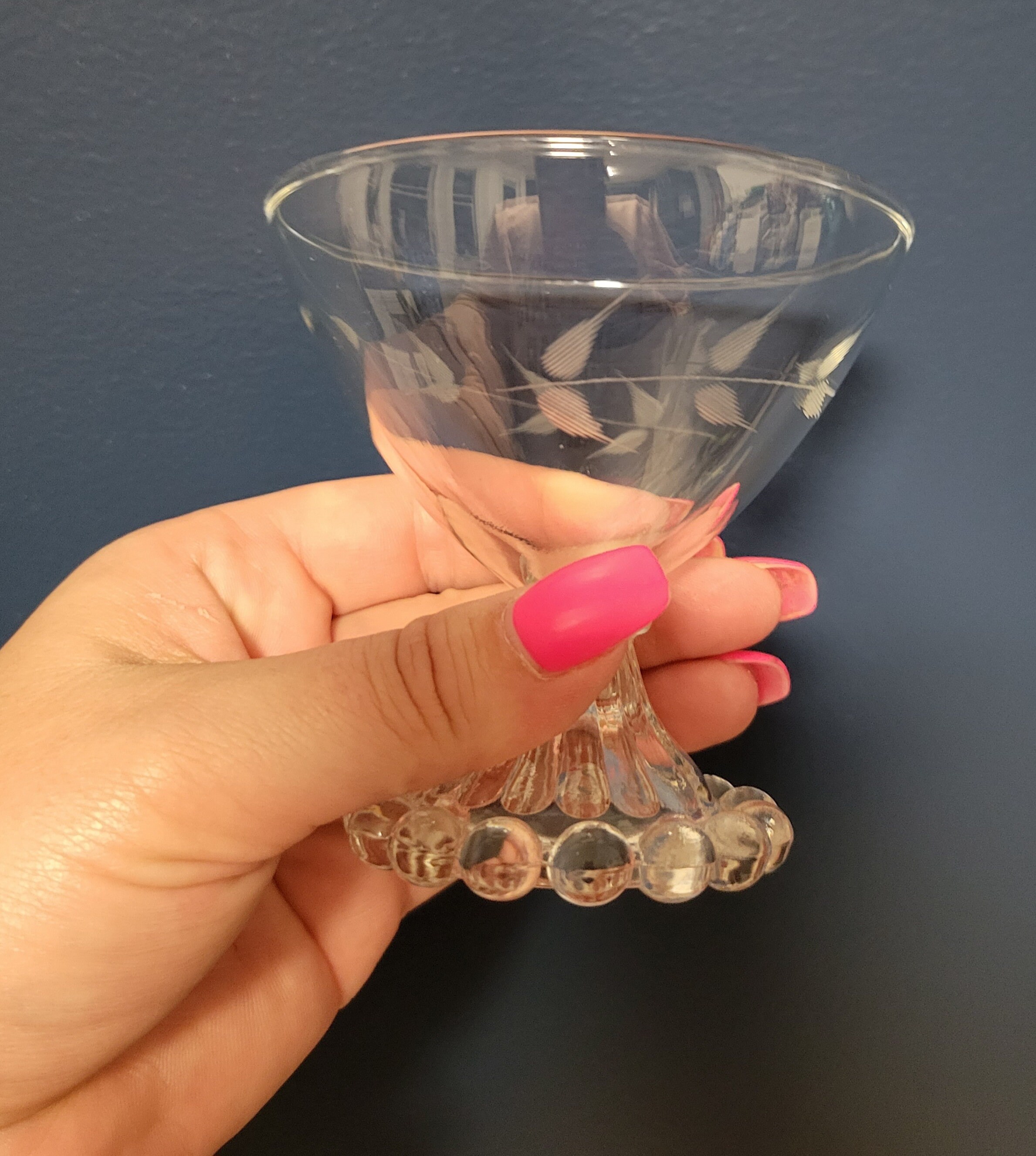 Vintage 1970s Anchor Hocking Boopie Bubble Clear Glass Martini - Etsy