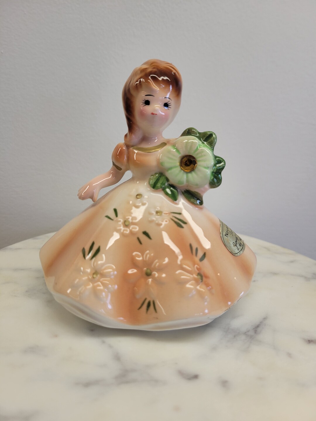 Vintage Josef Original November Birthday Girl Topaz Gem Stone Made in ...