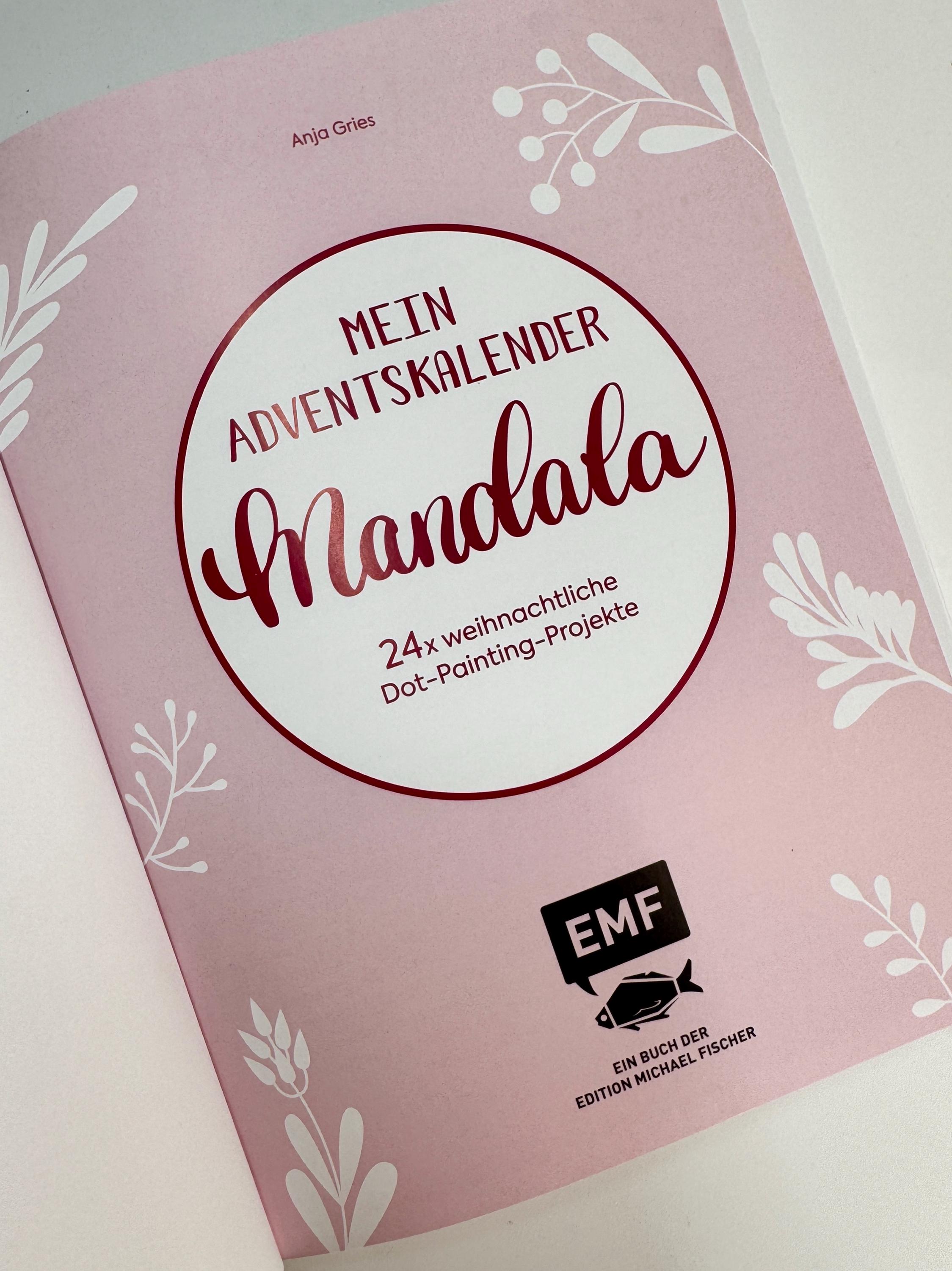 Mein Adventskalender-Buch Mandala, 24 DIY Dot-Painting Projekte ...