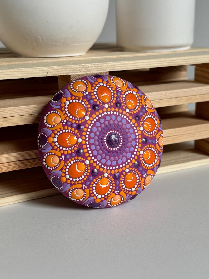 Magical Mandala Stone, Splash of Color for Home and Zen Decoration ...
