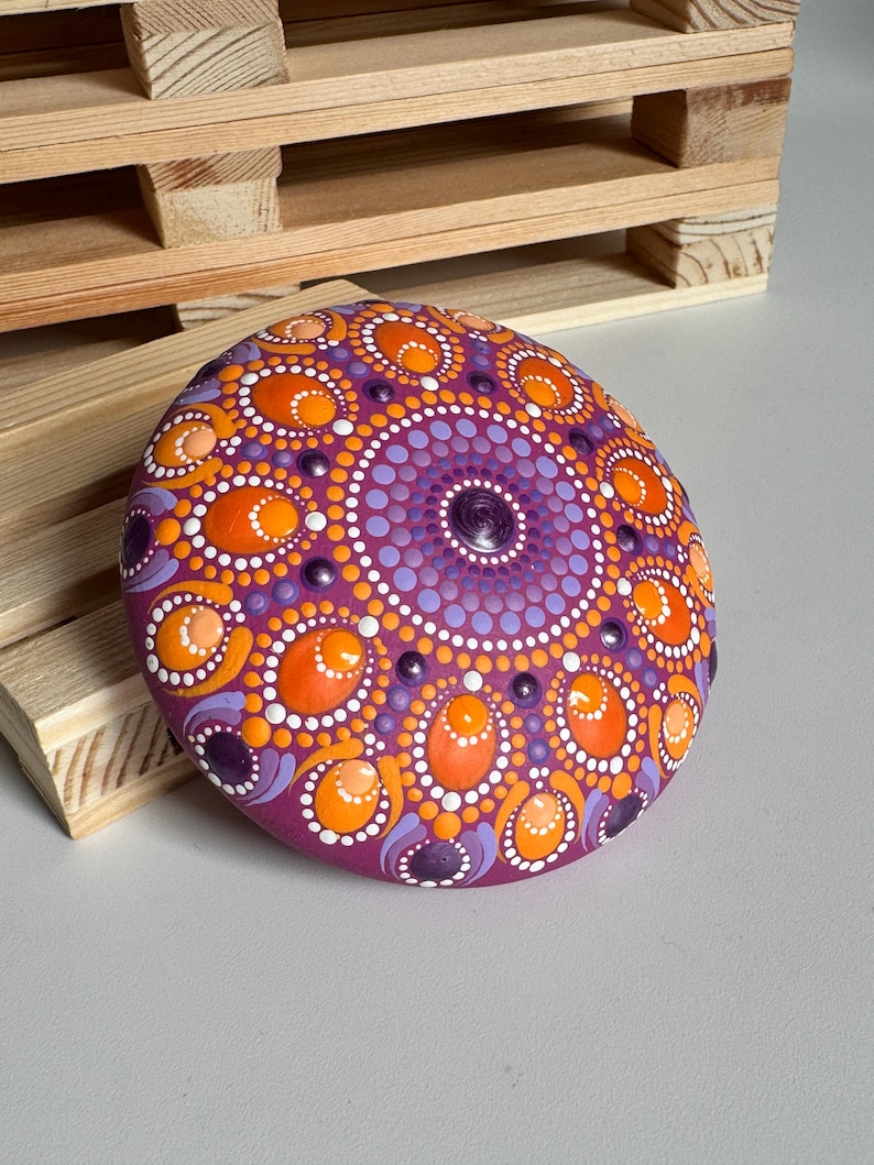 Magical Mandala Stone, Splash of Color for Home and Zen Decoration ...