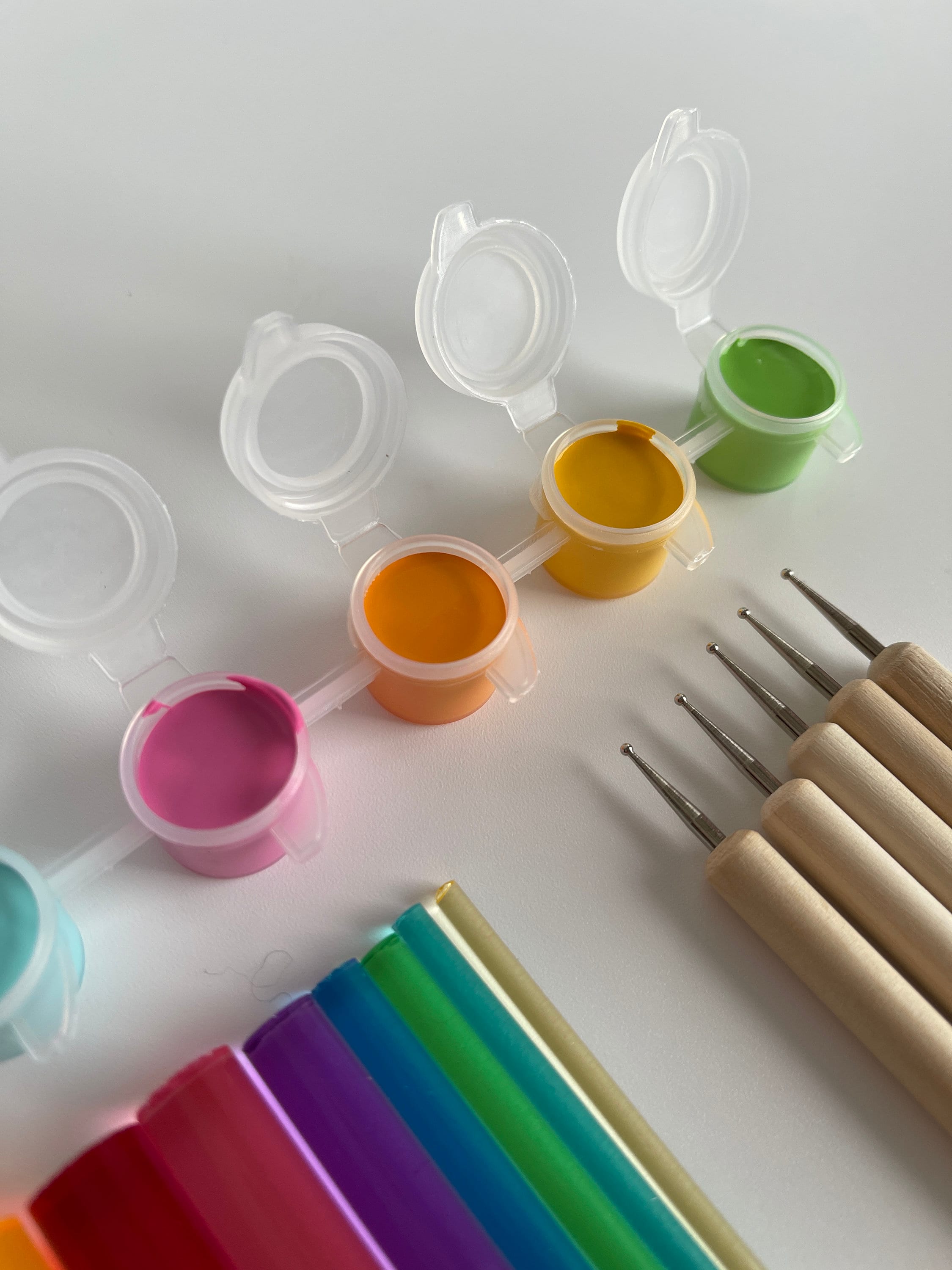 DIY Kit Set of 13 X Dotting Tools and Acrylic Paint Deco Art for Dot ...