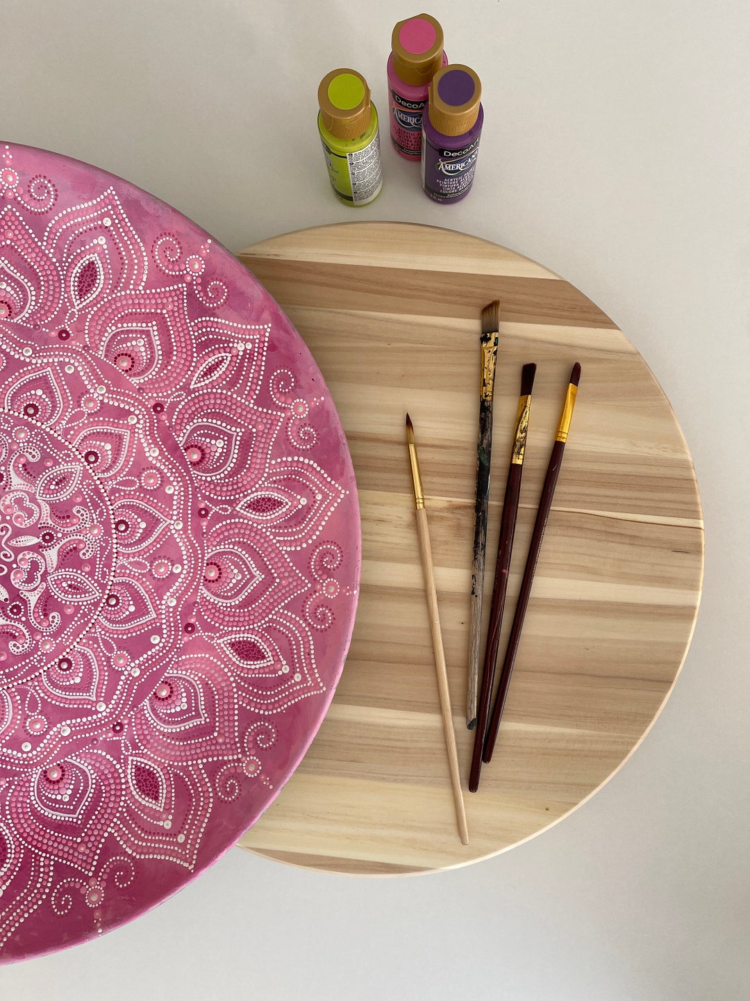 Solid Wood Turntable for Painting, Embossing, Pottery, Pouring and ...