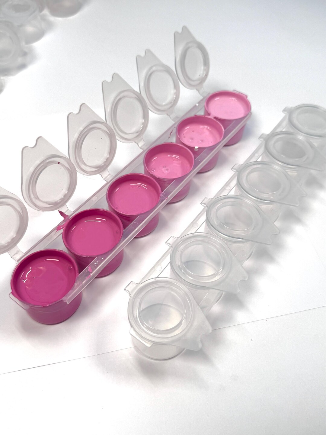 6 X 15ml Empty Paint Pots, Airtight Storage for Acrylic Paint, Dot ...