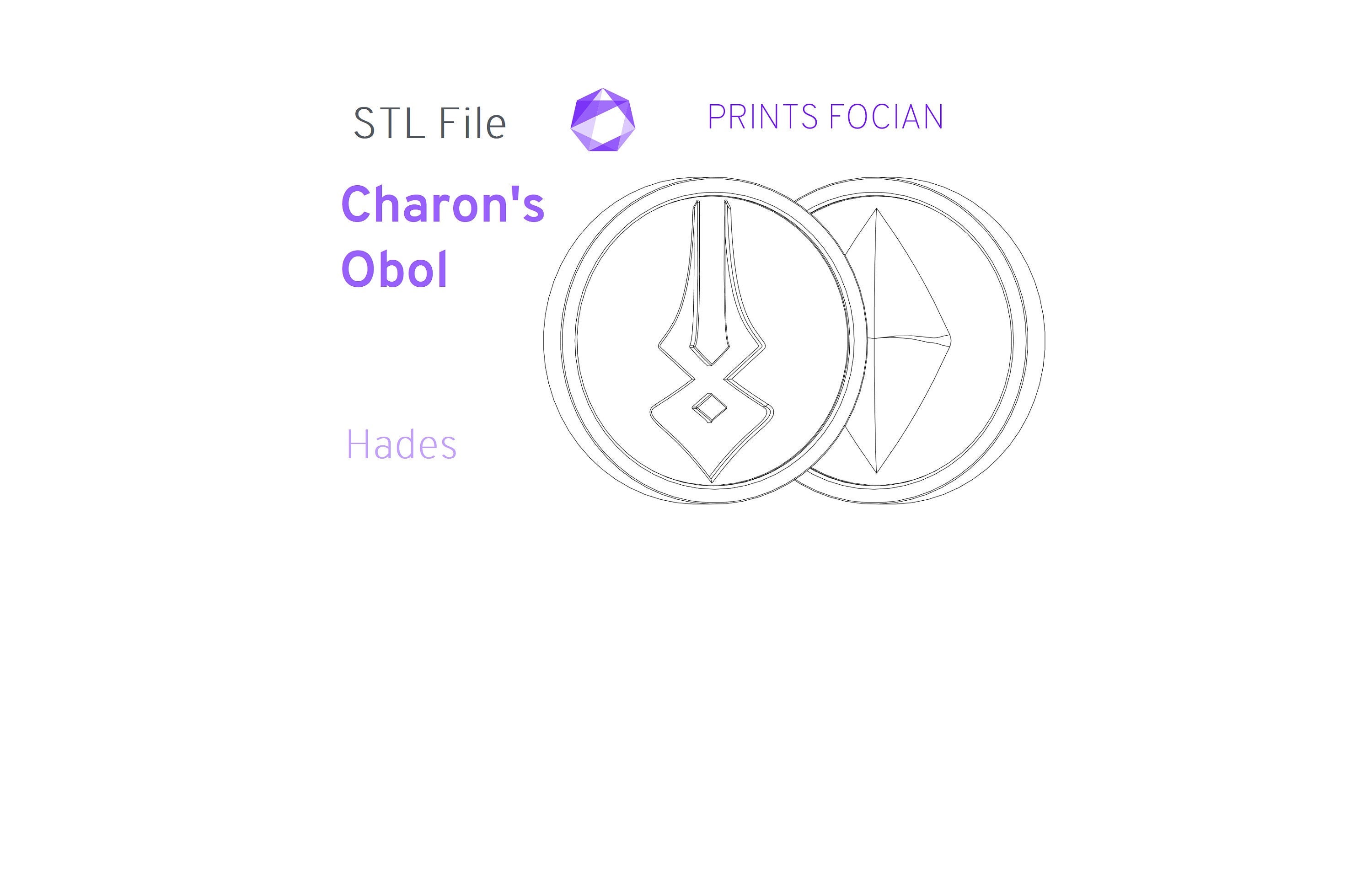 Charon's Obol, Hades - Digital Download - 3D File - STL - Etsy