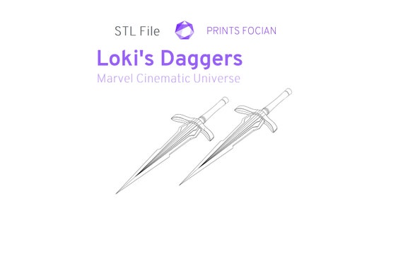 Loki's Daggers MCU STL for 3D Printing | Etsy