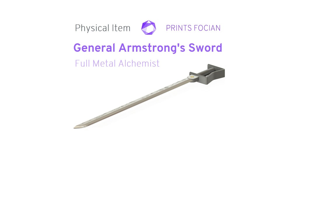 General Armstrong's Sword, FMAB - Physical Item - Etsy