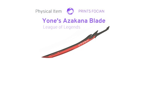 Yone's Azakana Sword League of Legends Physical - Etsy