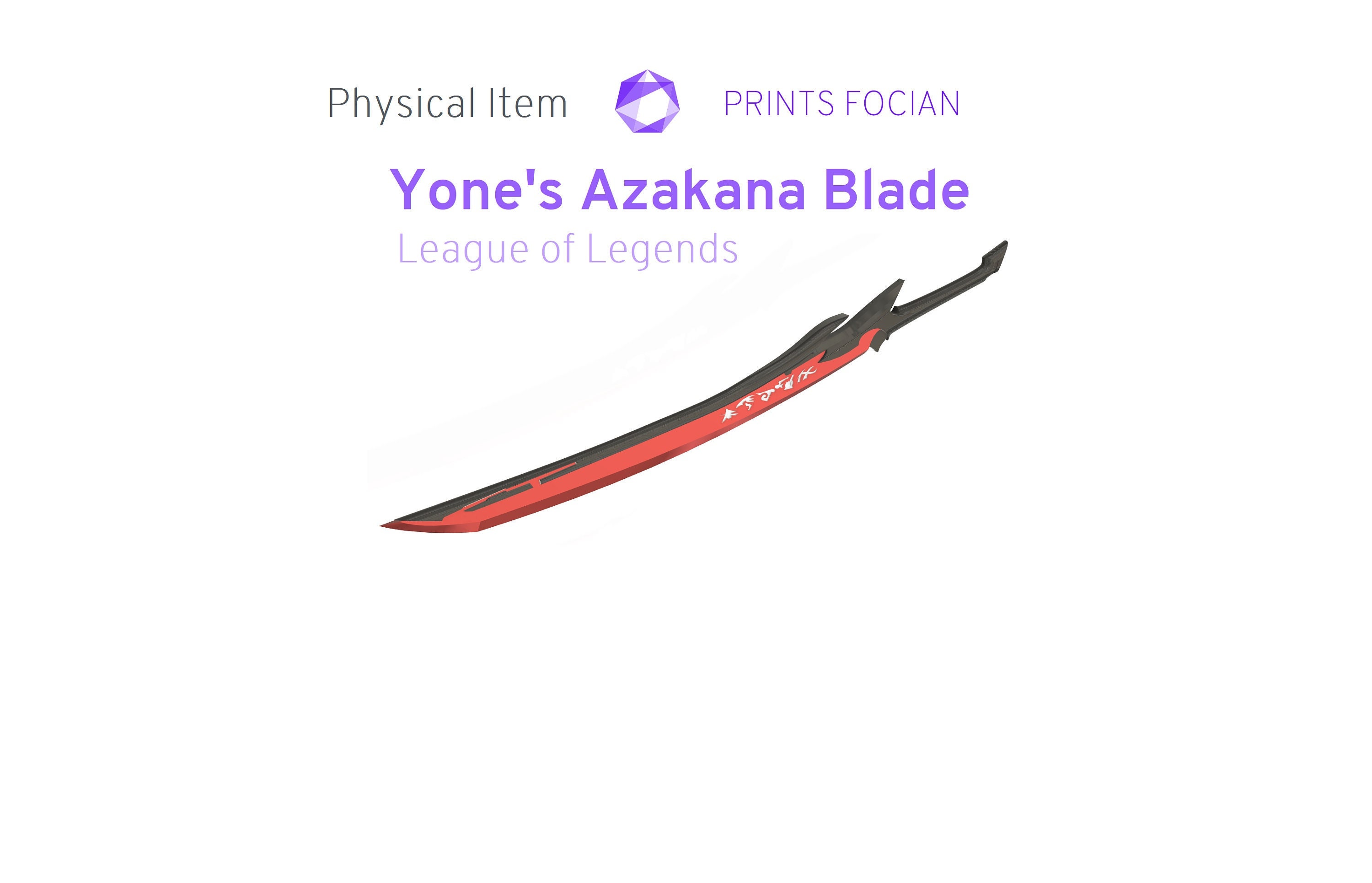 Yone's Azakana Sword League of Legends Physical Replica - Etsy