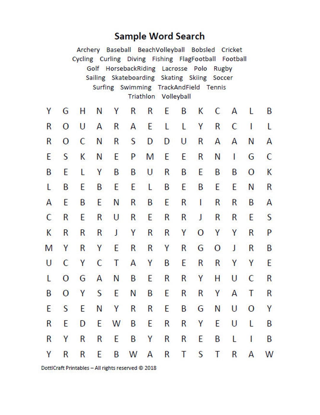 Puzzle de recherche de mots d'été Imprimable Rechercher - Etsy France