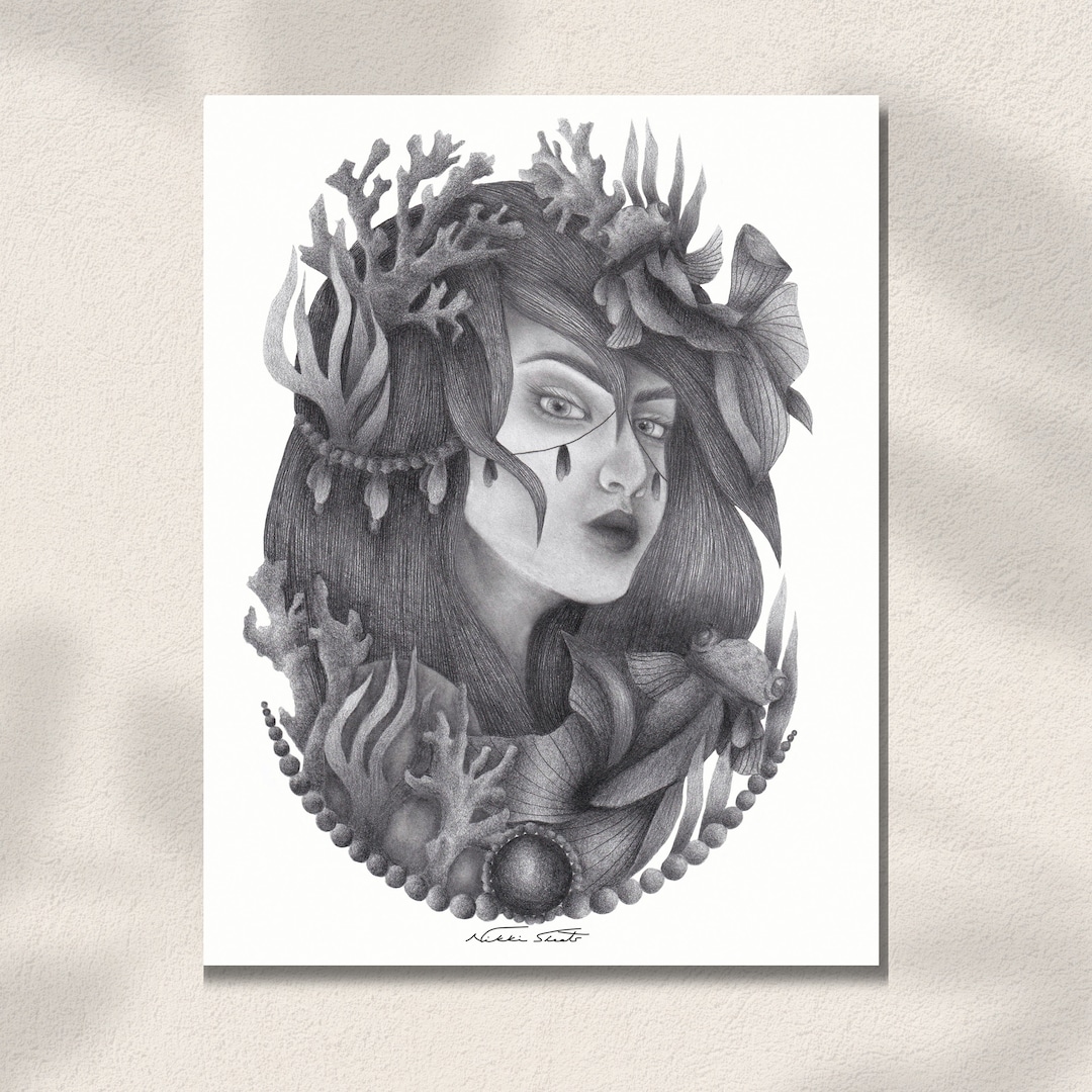 Siren Art, Sea Witch, Siren Drawing, Mermaid Art, Sea Witch Art ...