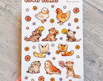 Tiny Animal Sticker Sheets / 4x6 Sticker Sheet of Small Cute Aesthetic ...