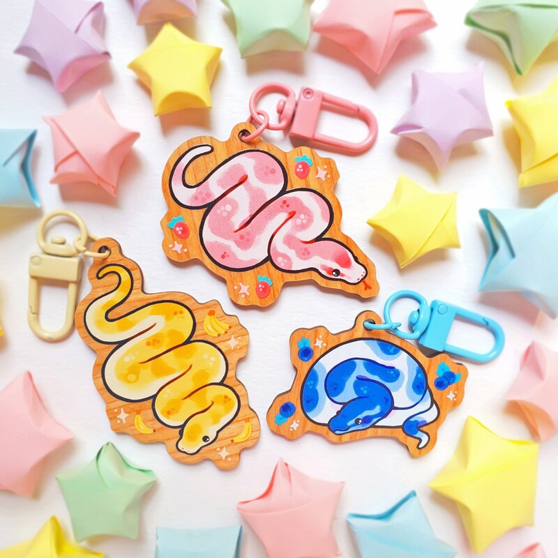 Snake Keychain - Etsy