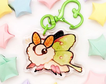Luna Moth Acrylic Keychain - Etsy