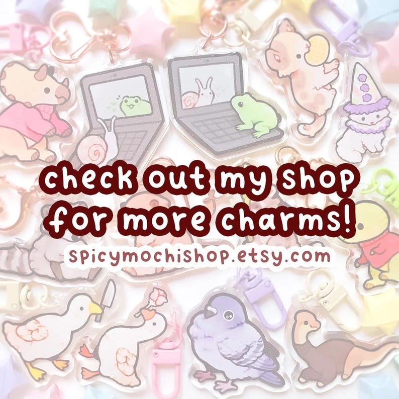 Clown Cat Keychains / Double-sided Glitter Acrylic Cat Charms - Etsy