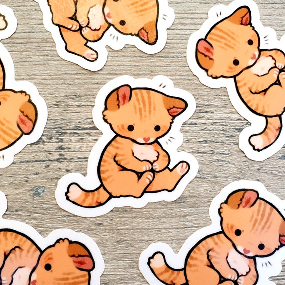 Sitting Kitten Sticker / Cat Sticker / Kitten Sticker / Cute - Etsy