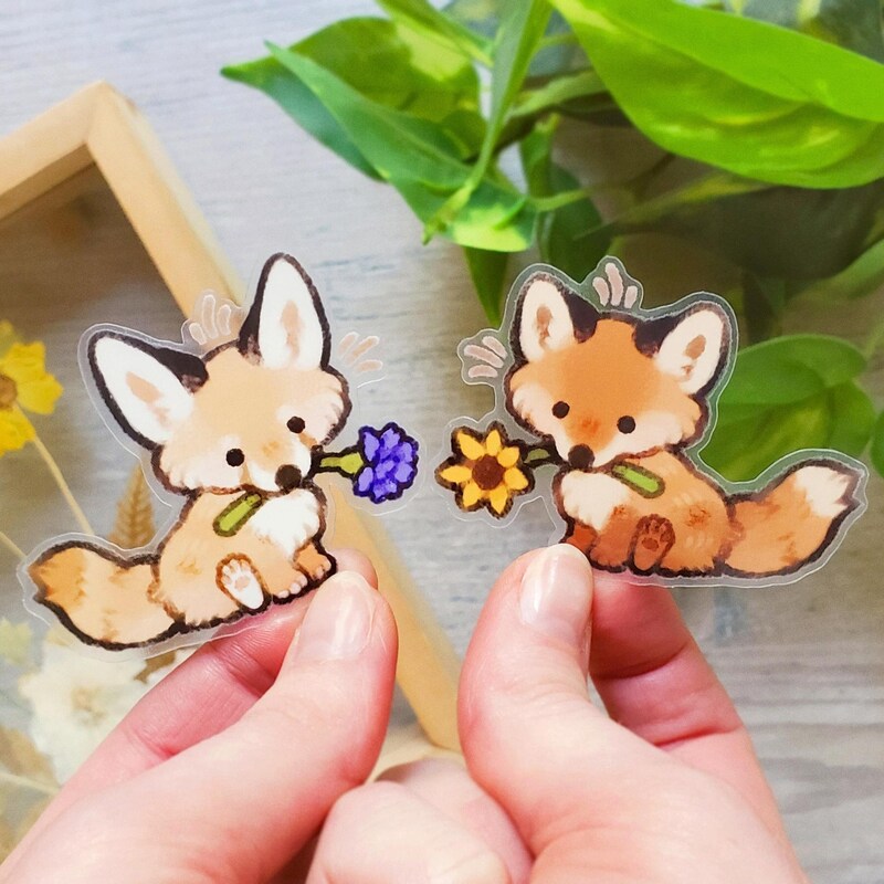 Fox Sticker - Etsy