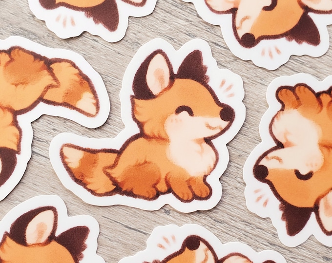 Stargazer Fox Big 4.5 Inch Sticker - Etsy