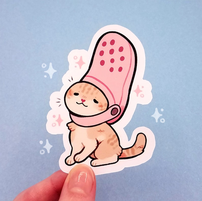 Croc King Sticker / Cat Sticker / Kitten Sticker / Animal | Etsy