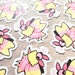 Pink Lemonade Moth Sticker / Rosy Maple Moth Sticker / Cute Moth ...