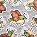 Date Night Clear Sticker Set of 2 / Snail and Frog Stickers / Cute ...
