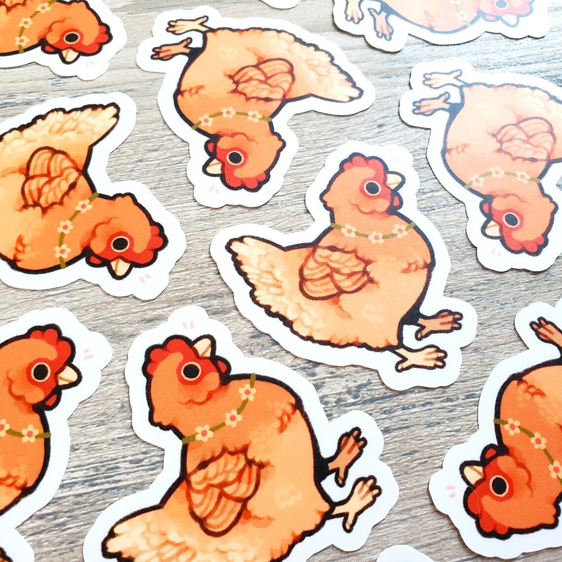 Hen Friend Sticker / Chicken Sticker / Bird Sticker / Cute - Etsy