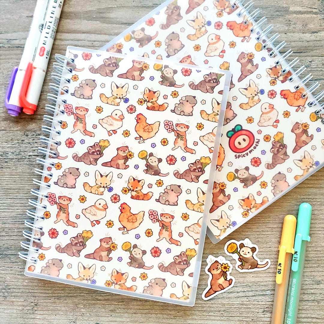 Flower Friends Sticker Book: 5x7 Reusable Sticker Organizer - Etsy