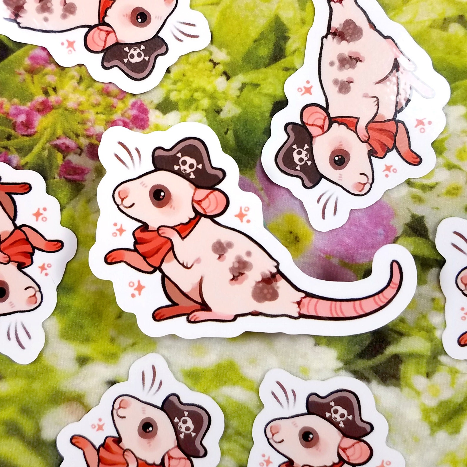 Pirat Sticker / Cute Pirate Rat Stickers / Rodent Sticker / - Etsy
