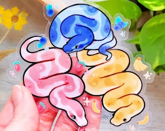 Fruit Salad Snakes Sticker Set / Cute Ball Python Stickers / Cute ...
