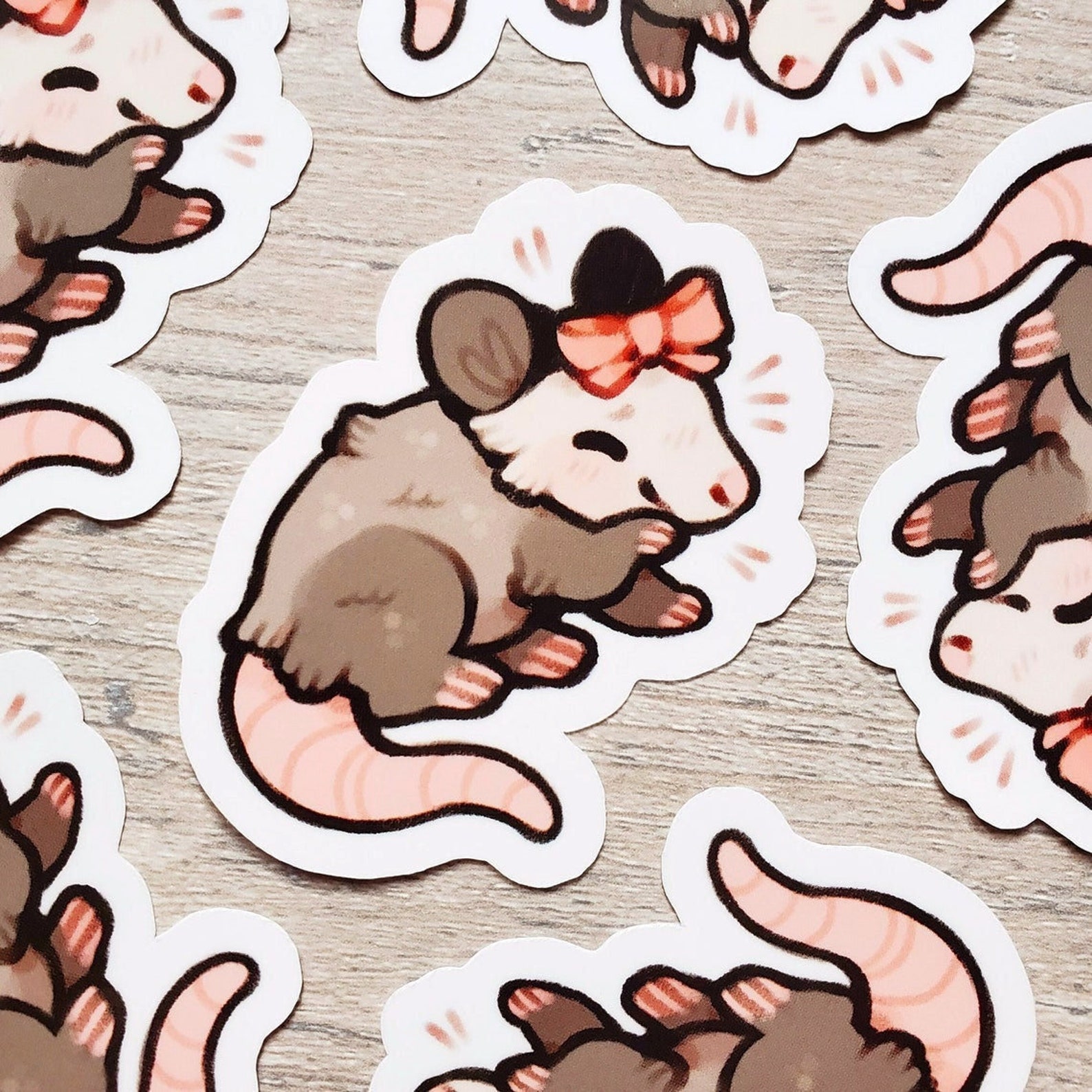 Pretty Opossum Sticker / Cute Possum Stickers / Cute Animal - Etsy