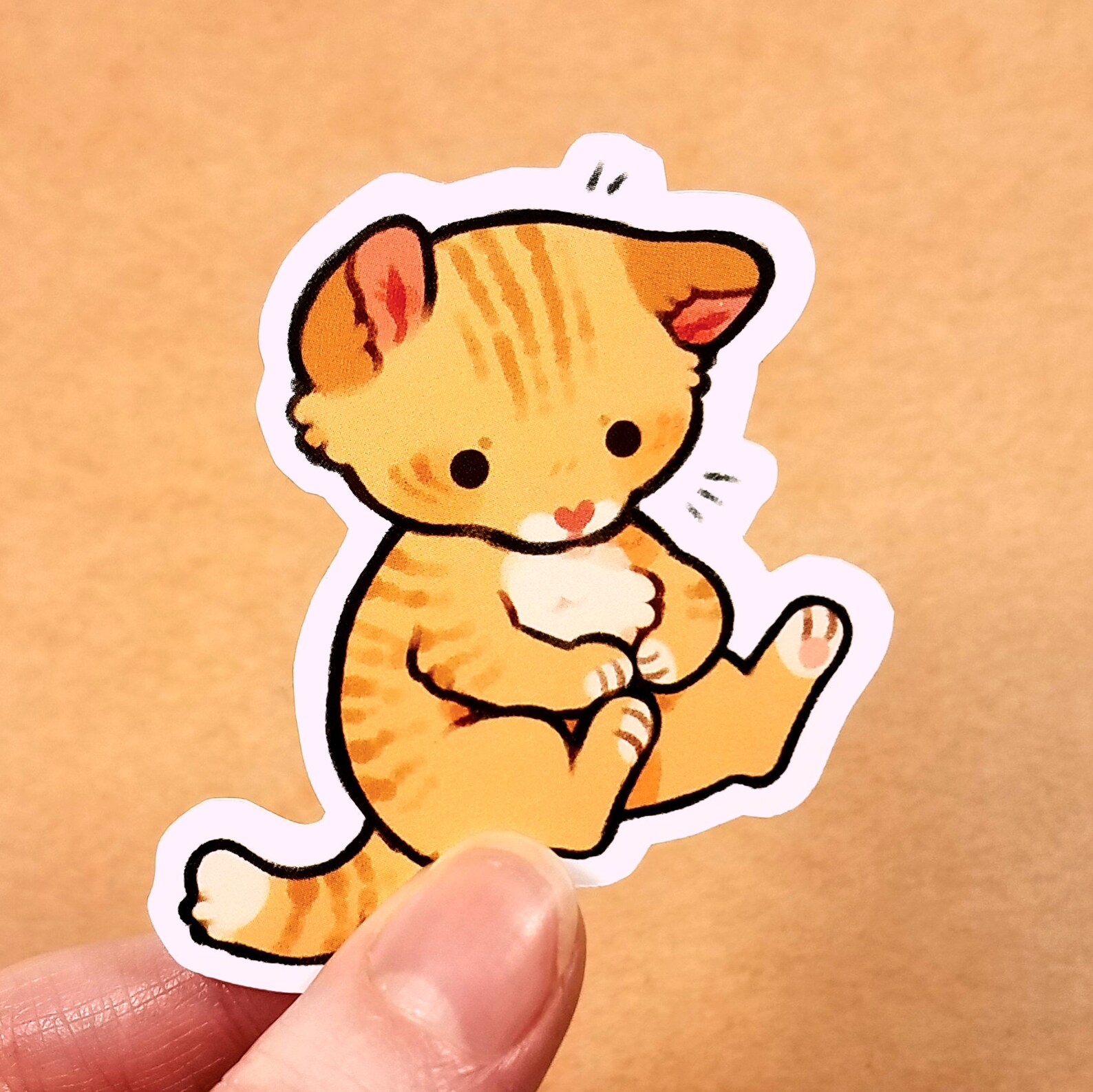 Sitting Kitten Sticker / Cat Sticker / Kitten Sticker / Animal | Etsy