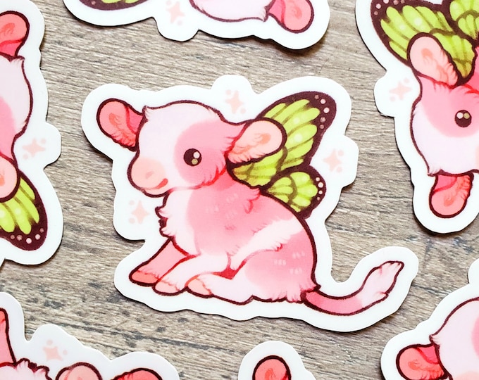 Sparkly Long Cows Waterproof Stickers - Etsy UK