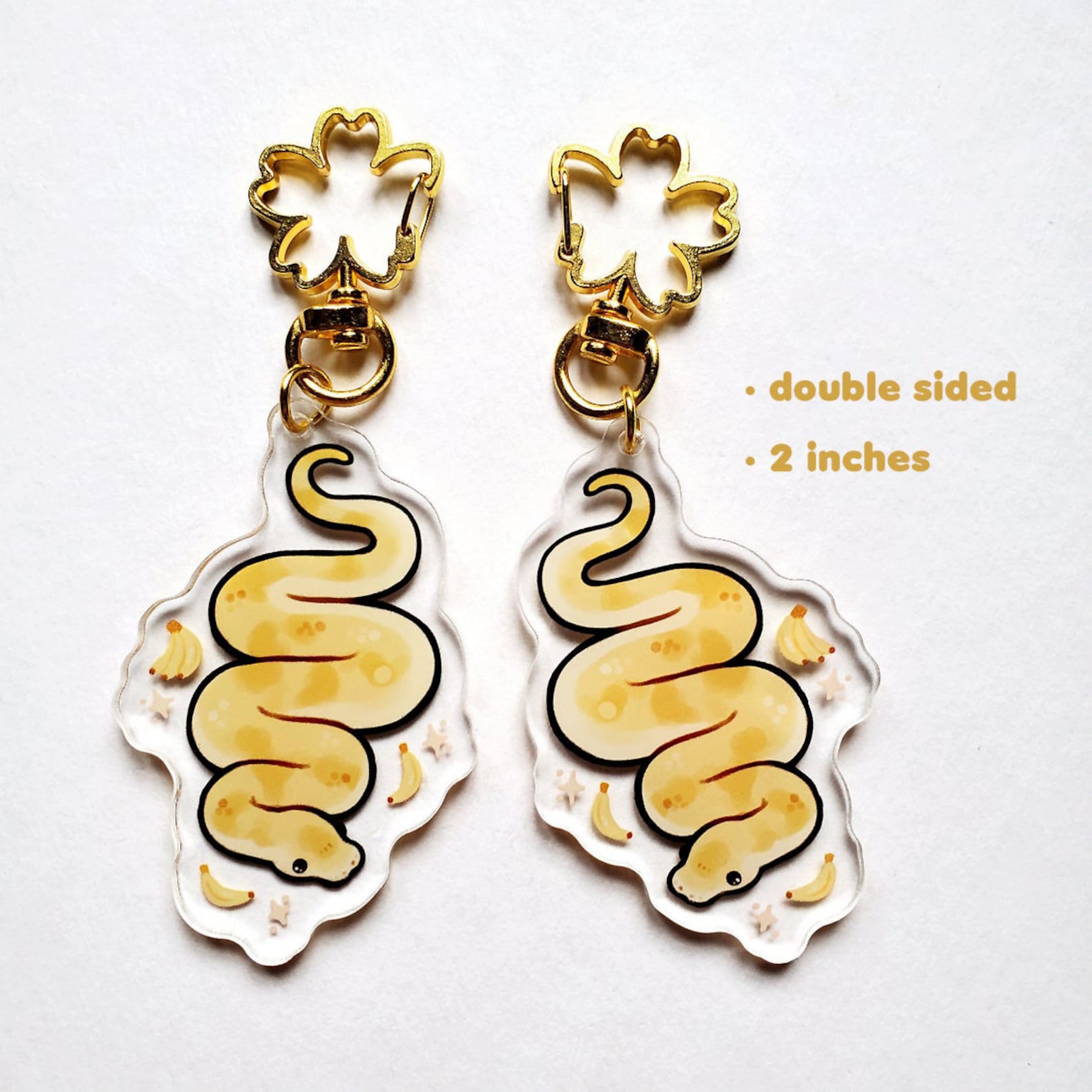 Fruit Salad Snake Charms / Cute Ball Pythons / 2in / Double - Etsy