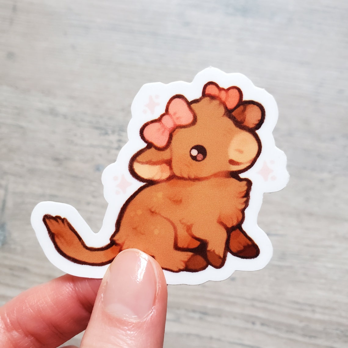 Pretty Cow Sticker / Cute Calf Sticker / Vinyl Sticker / - Etsy