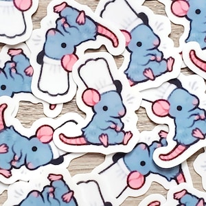 Little Chef and Secret Agent Mini Sticker Set of 2 / Cute Animal Vinyl ...