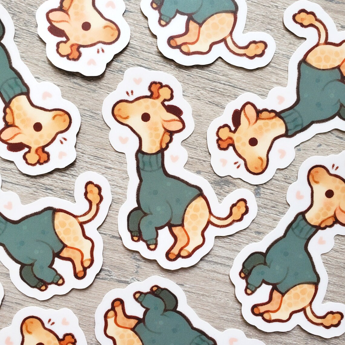 Turtleneck Giraffe Sticker / Cute Animal Sticker / Laptop - Etsy