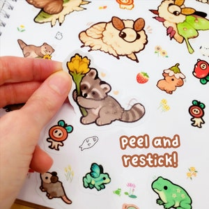 Springtime Friends Large Reusable Sticker Book / B5 Sticker Collecting ...